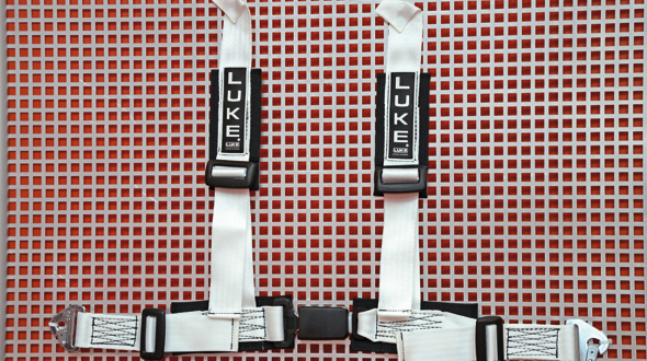 White Luke Harnesses | Fast Car