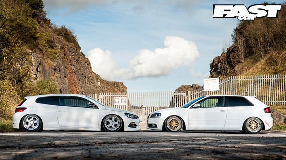WOTW: Slammed Audi A3 & VW Scirocco | Fast Car