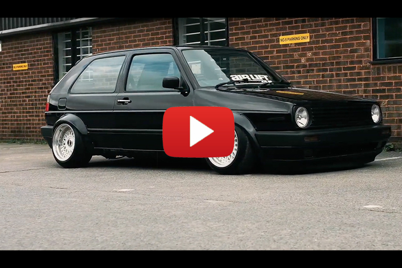 BAGGED VW MK2 GOLF GTI | Fast Car