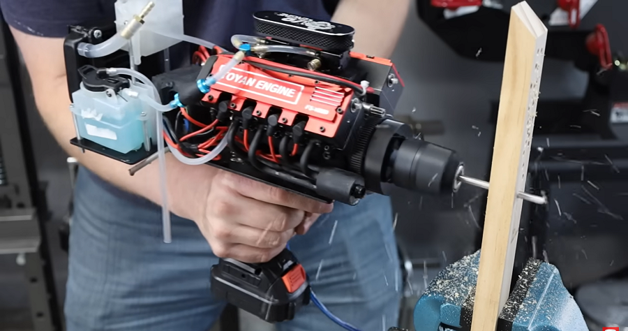 Check Out This Awesome V8 Cordless Drill! | Fast Car